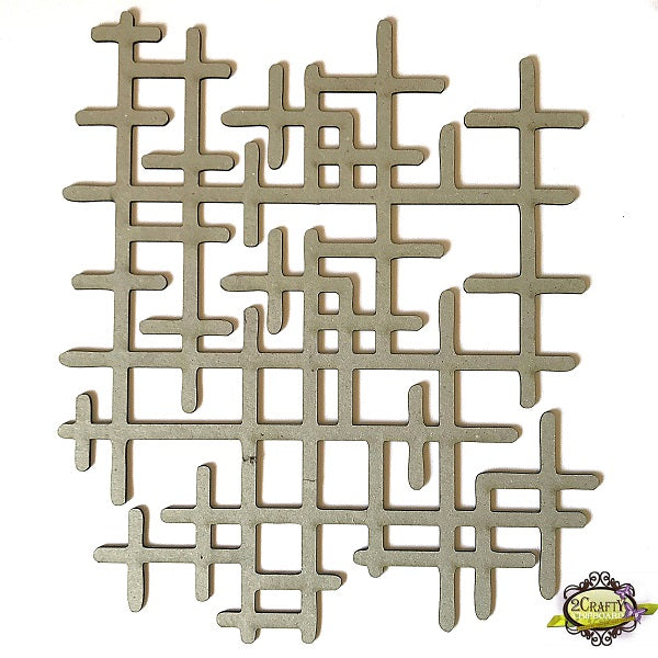 10" Decorative Panel - Grid | 2CraftyAustralia