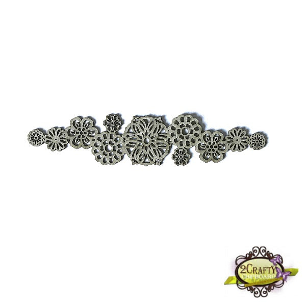 6" Floral Cluster Border | 2CraftyAustralia